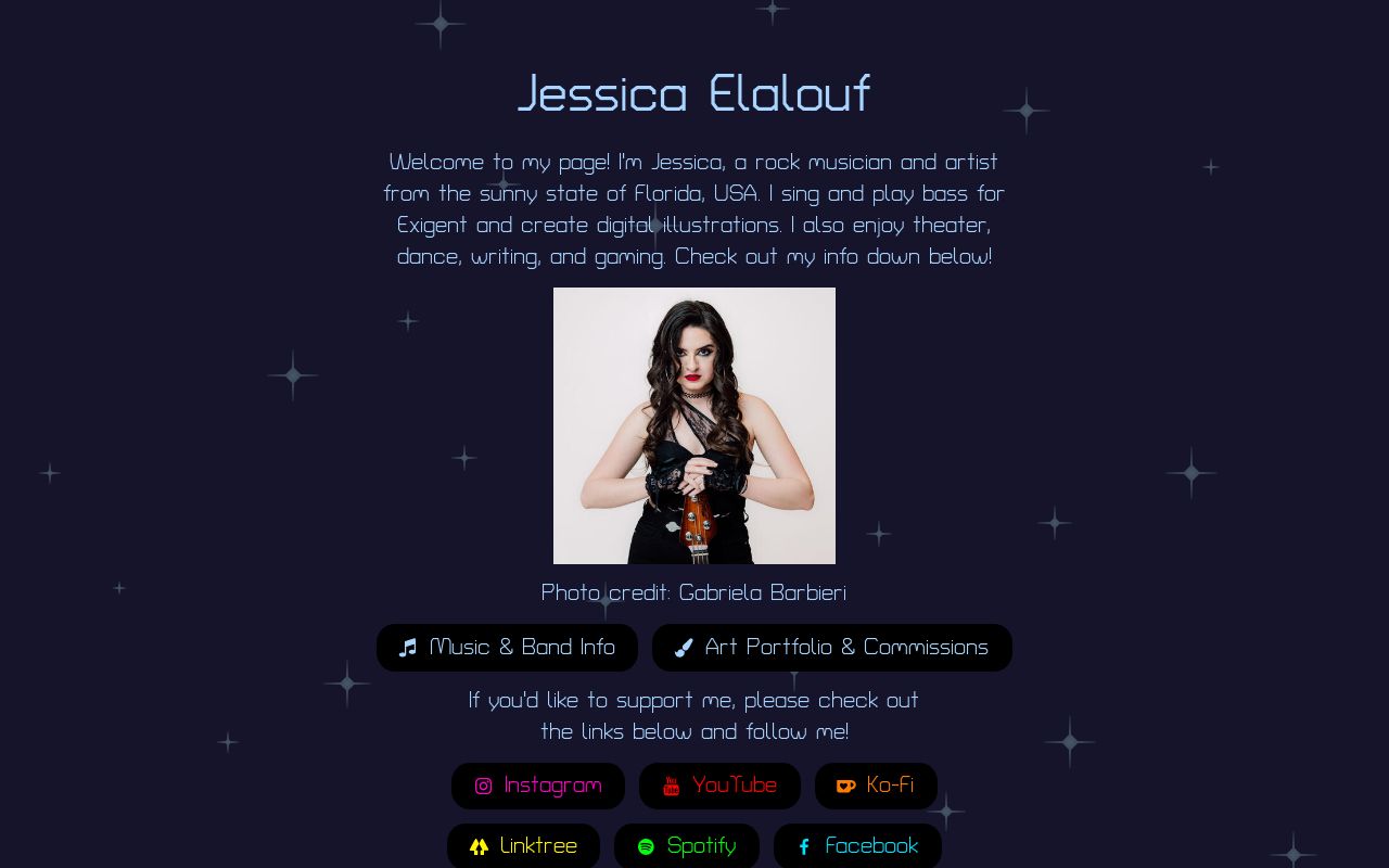 Jessica Elalouf's Carrd